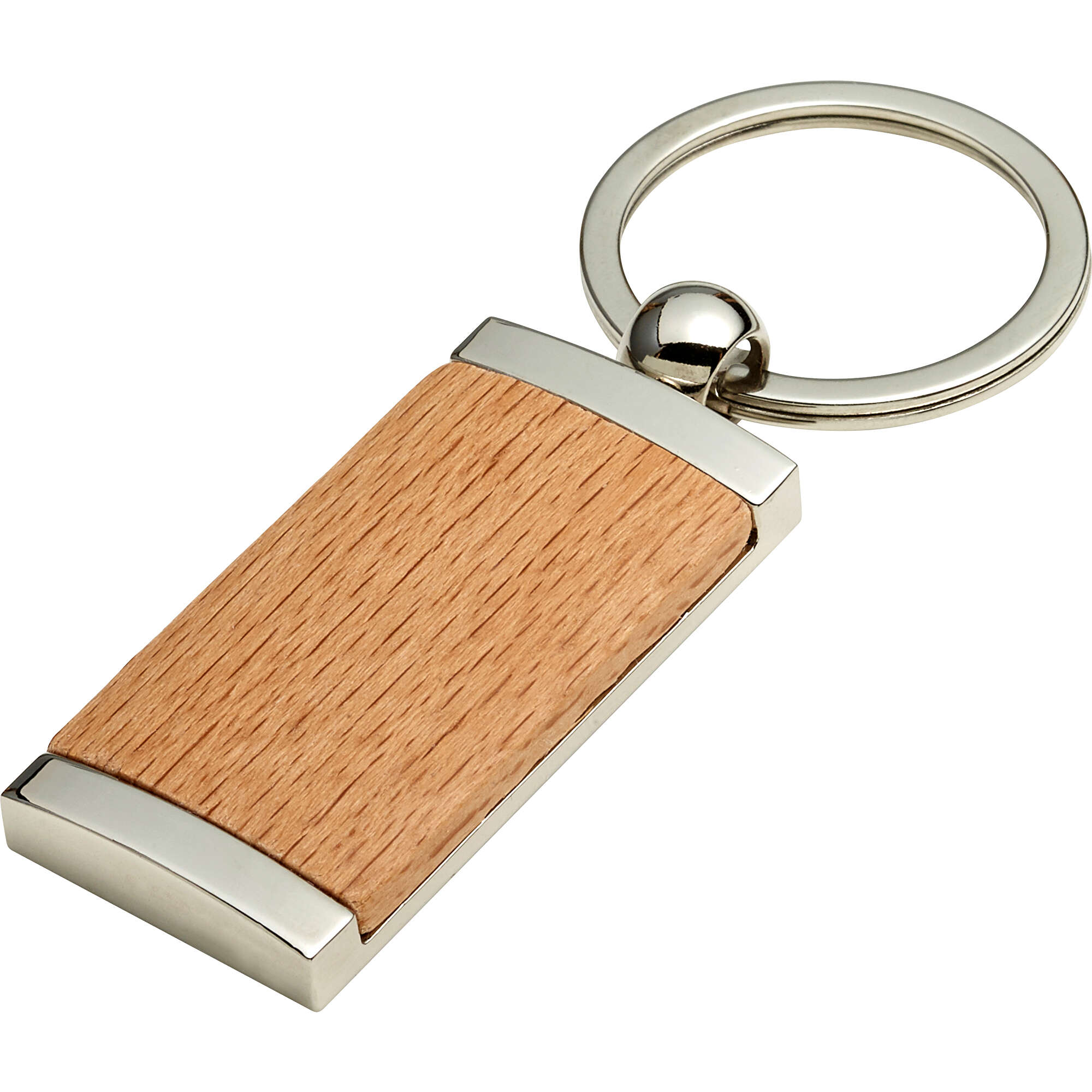 Schlüsselanhänger aus Metall & Holz Jennie (braun, Allooi, Holz, Zink ...
