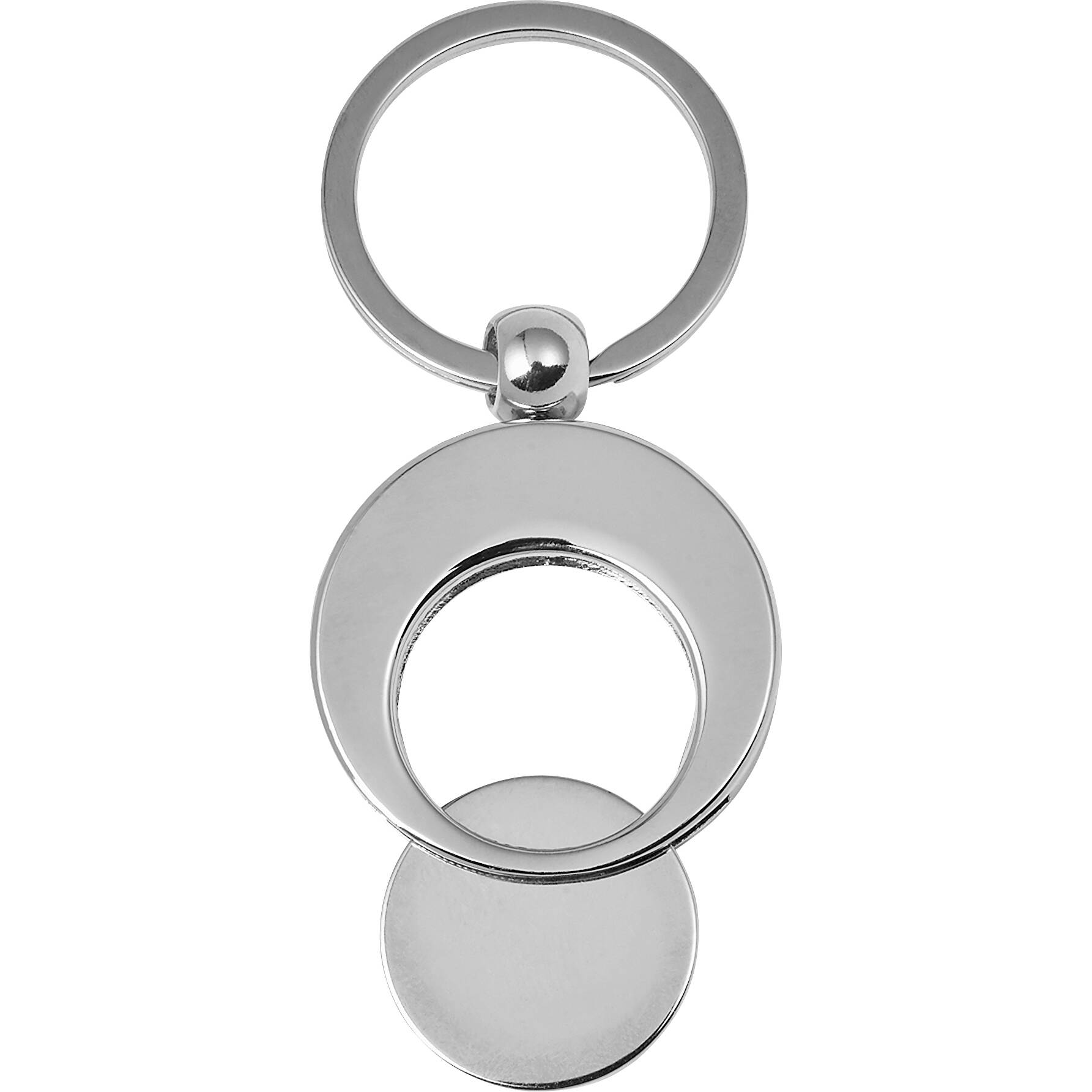 Schlüsselanhänger aus Metall mit Einkaufswagenchip Christie (silber ...